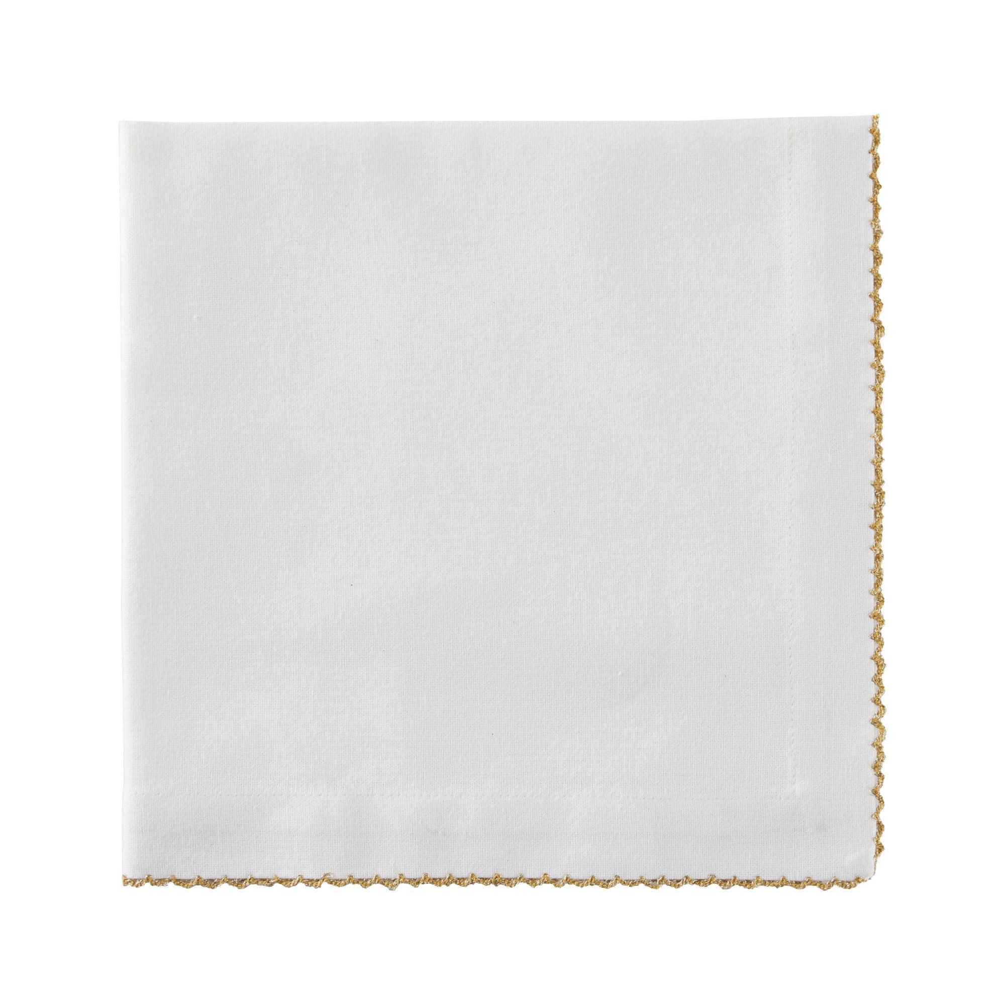 Gold Crochet Edge Napkin – Thatch + Clay
